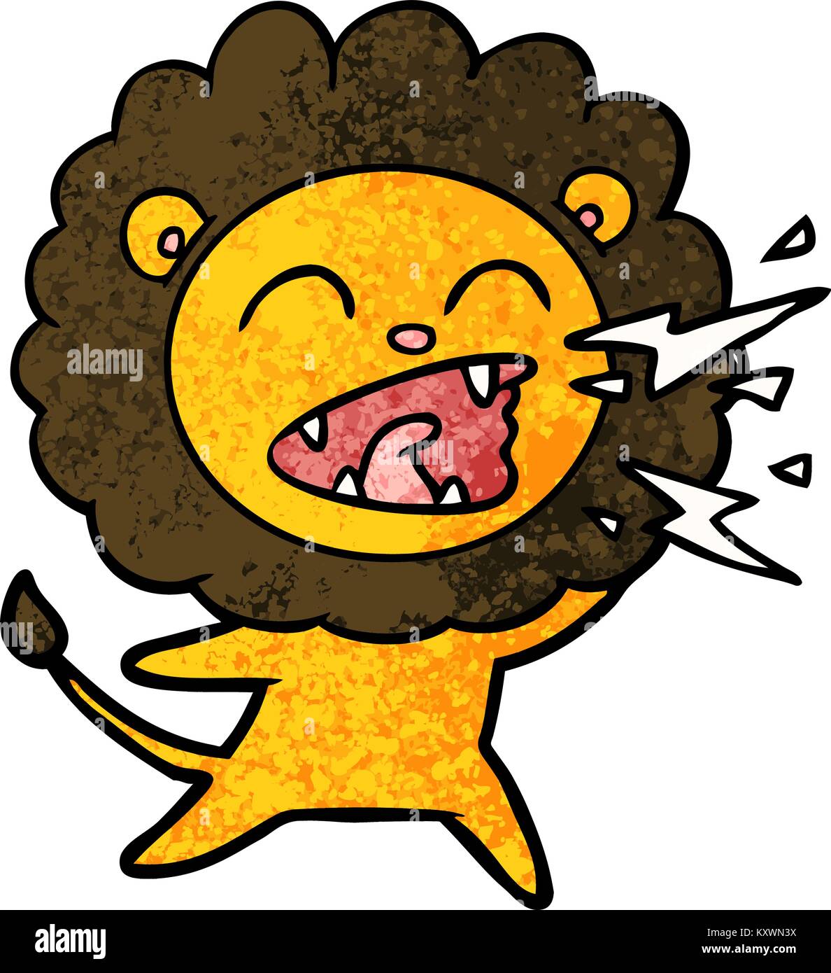 cartoon roaring lion Stock Vector Image & Art - Alamy
