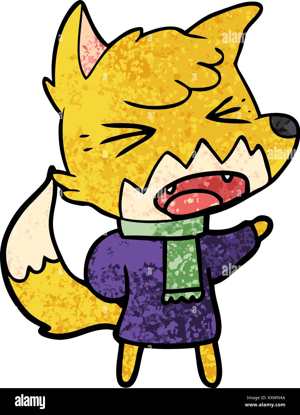 angry cartoon fox Stock Vector Image & Art - Alamy