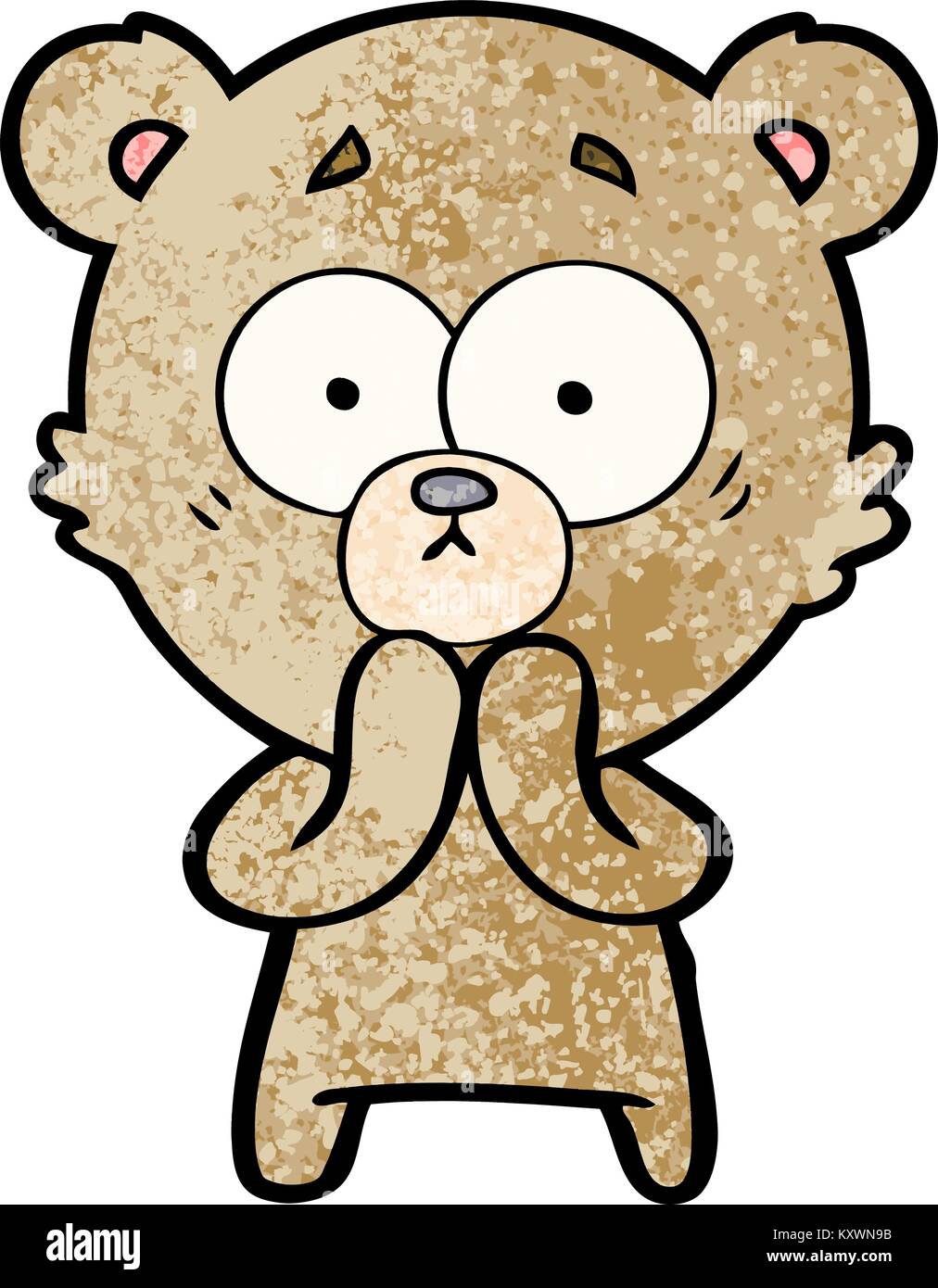 worried bear cartoon Stock Vector Image & Art - Alamy