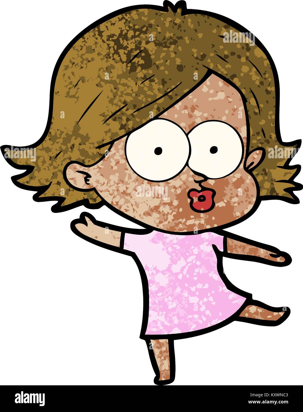 cartoon girl pouting Stock Vector Image & Art - Alamy