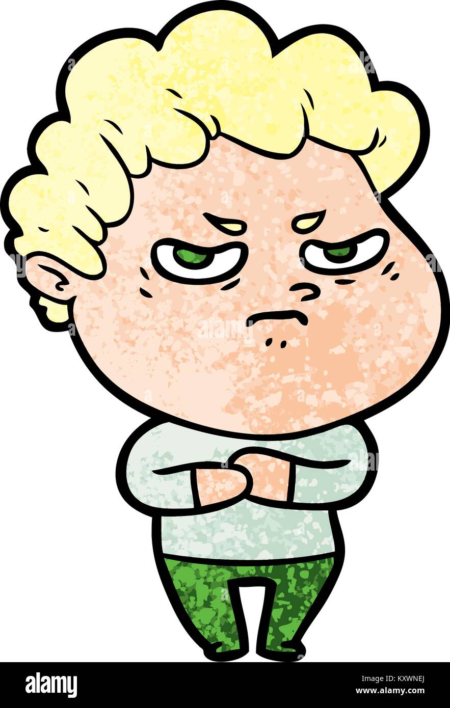 cartoon angry man Stock Vector Image & Art - Alamy