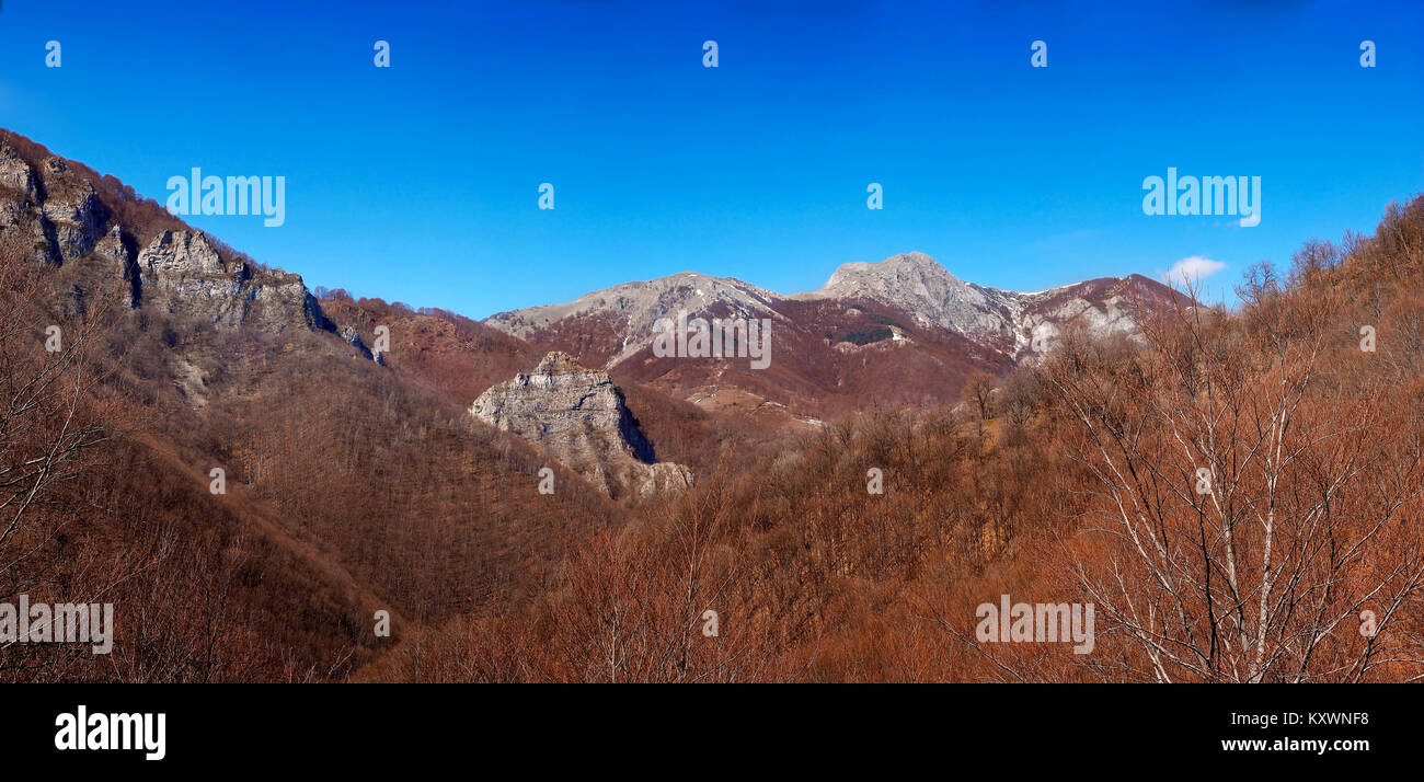 Arjana peak, in Cerna Valley National Park, Romania Stock Photo - Alamy
