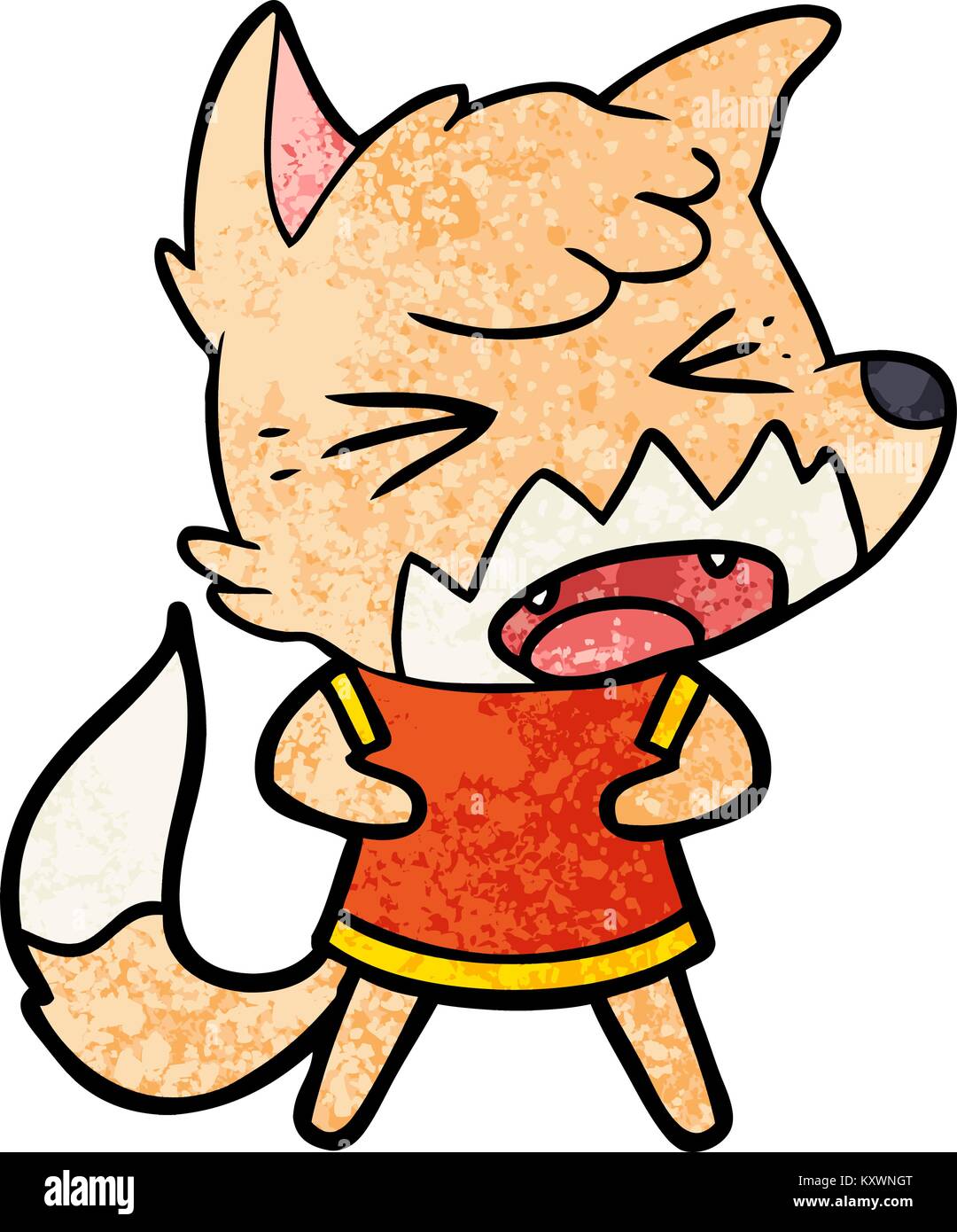 angry cartoon fox Stock Vector Image & Art - Alamy