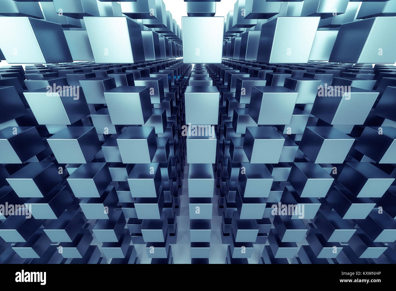 3d rendering of abstract cubes background Stock Photo - Alamy