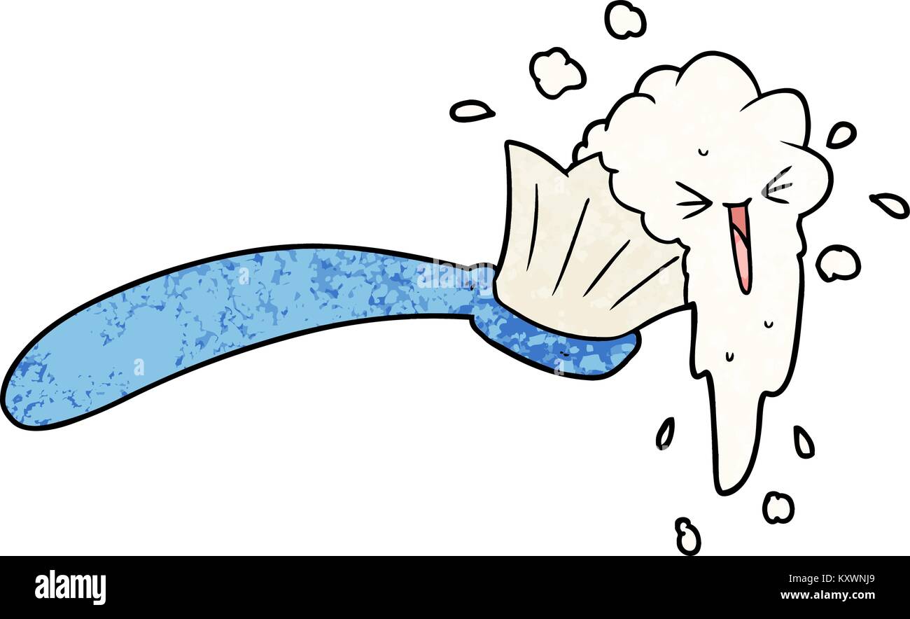 cartoon toothbrush and toothpaste Stock Vector Image & Art - Alamy