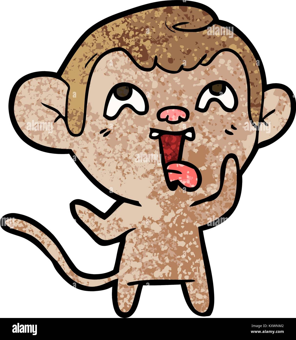 crazy cartoon monkey Stock Vector Image & Art - Alamy