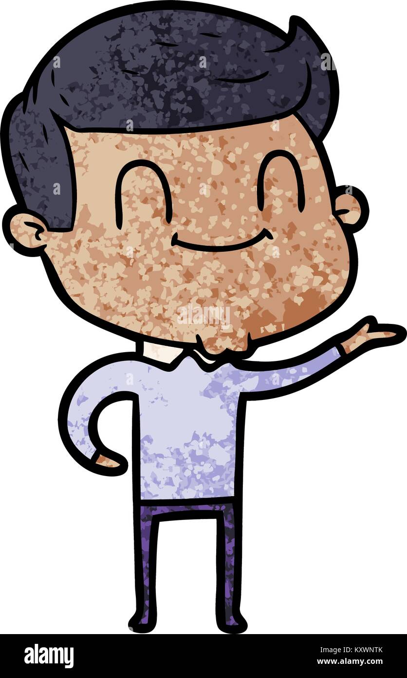 cartoon friendly man Stock Vector Image & Art - Alamy