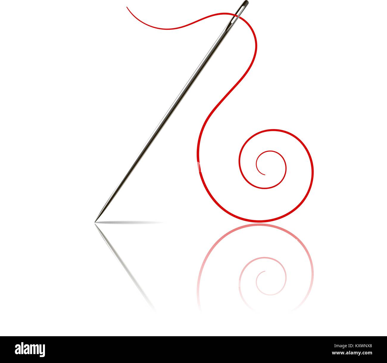 Needle for sewing vector vectors hi-res stock photography and images ...