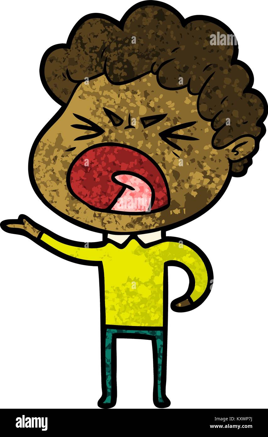 cartoon furious man Stock Vector Image & Art - Alamy