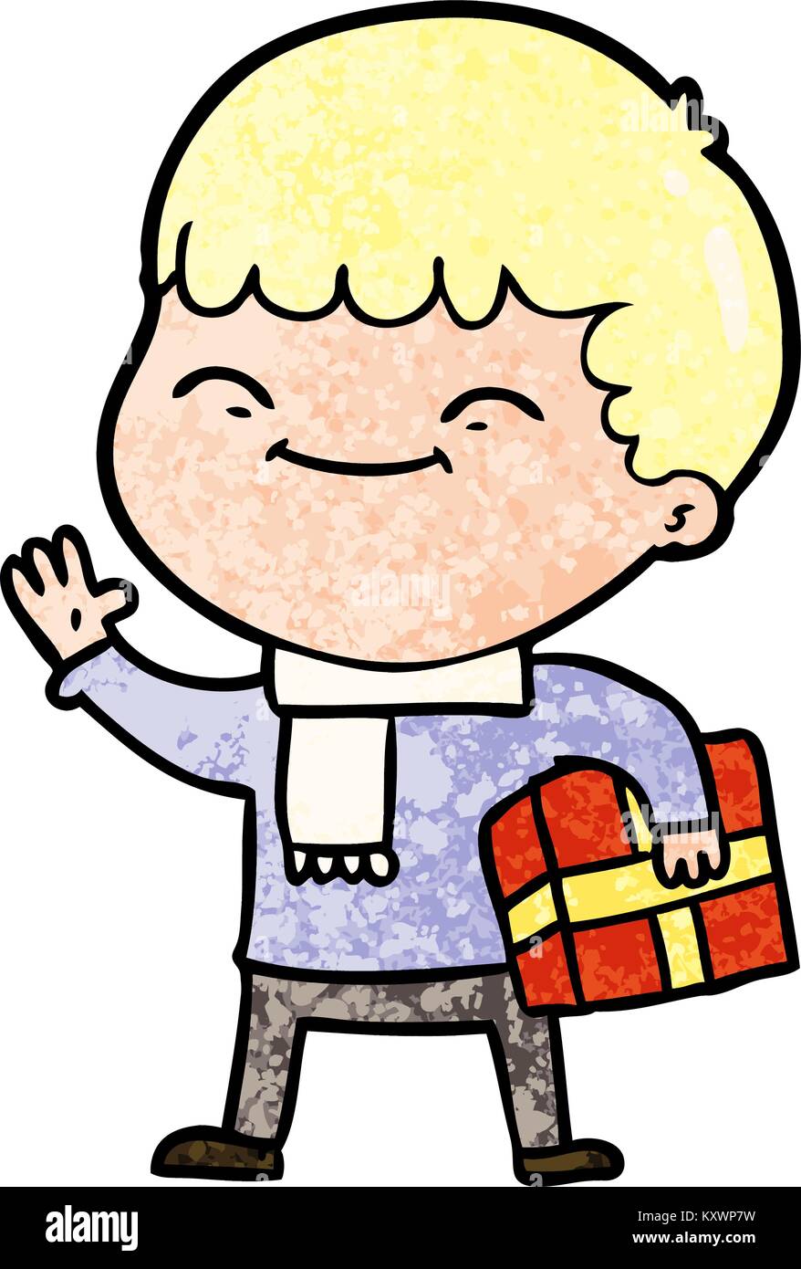 cartoon happy boy Stock Vector Image & Art - Alamy