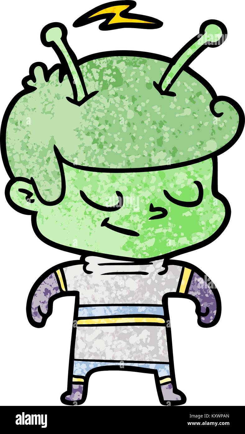 friendly cartoon spaceman Stock Vector Image & Art - Alamy