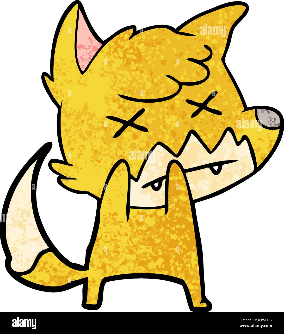 cartoon dead fox Stock Vector Image & Art - Alamy