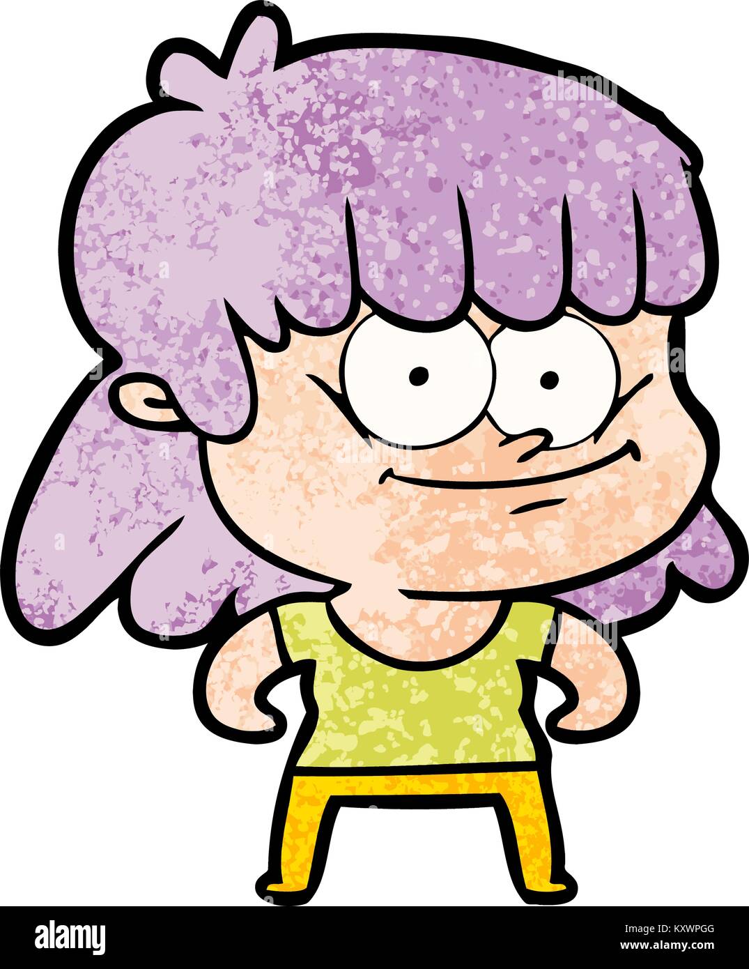 cartoon smiling woman Stock Vector Image & Art - Alamy