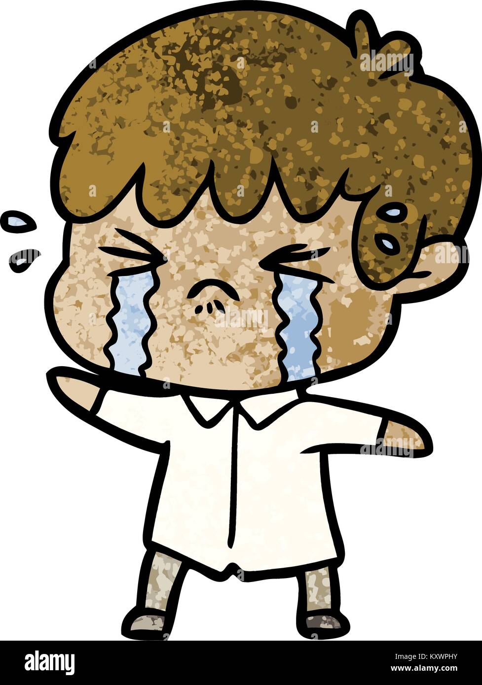 cartoon boy crying Stock Vector Image & Art - Alamy