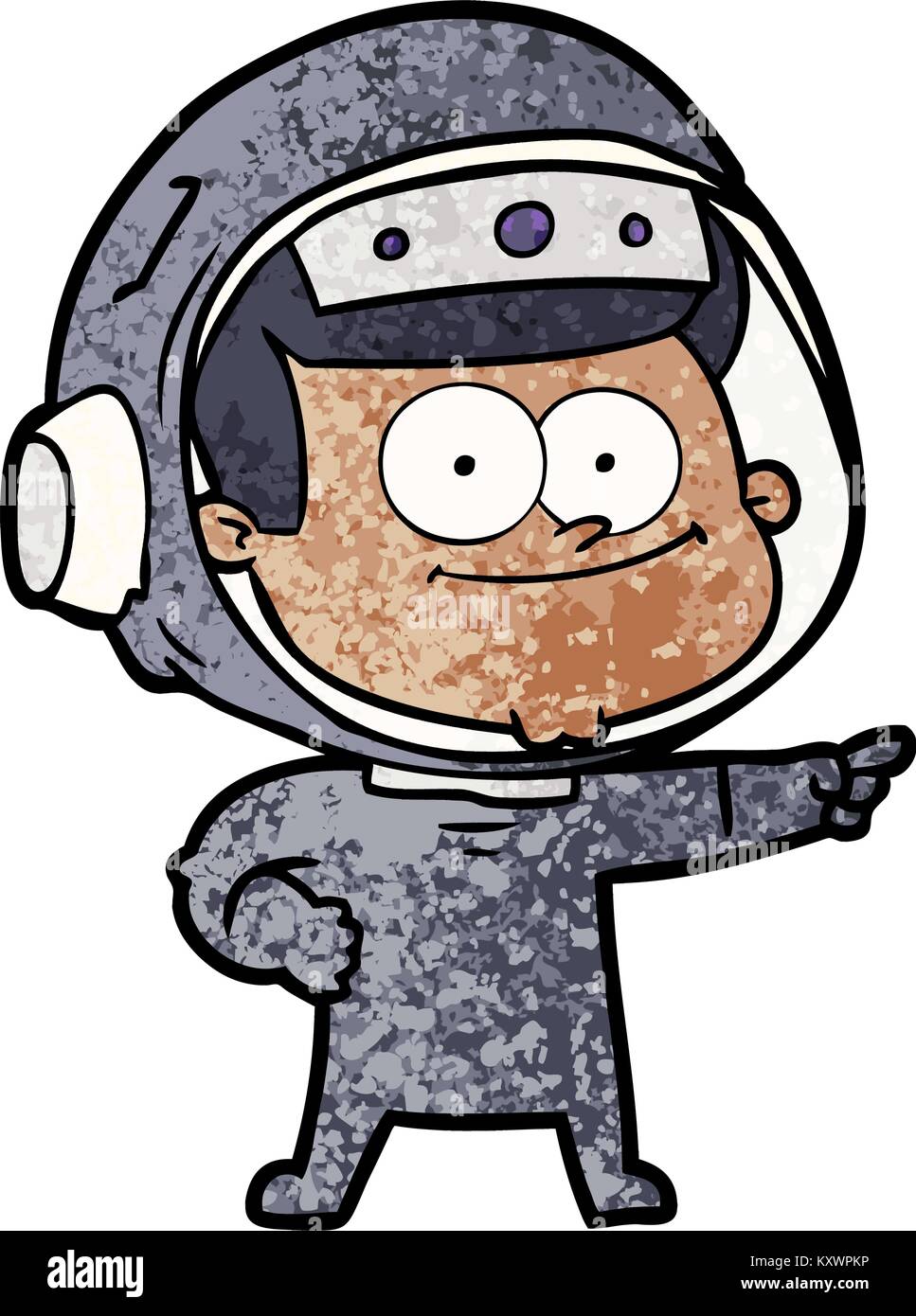 happy astronaut cartoon Stock Vector Image & Art - Alamy