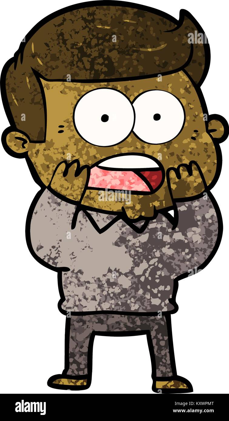 cartoon shocked man Stock Vector Image & Art - Alamy
