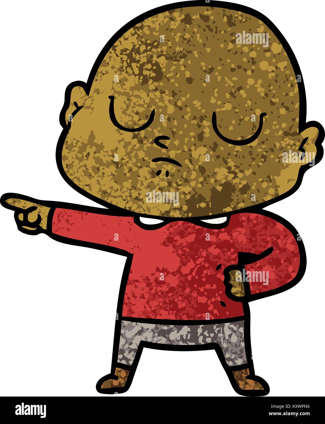 cartoon bald man Stock Vector Image & Art - Alamy