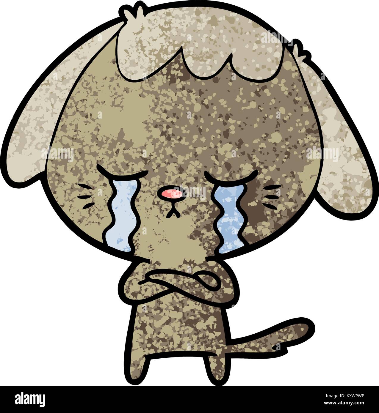 cartoon crying dog Stock Vector Image & Art - Alamy
