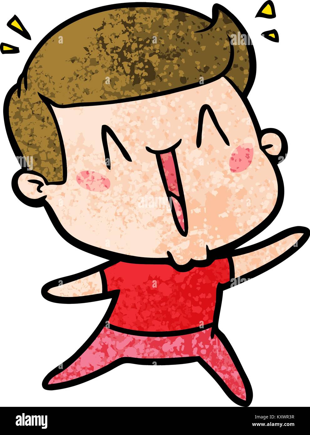 cartoon happy man Stock Vector Image & Art - Alamy