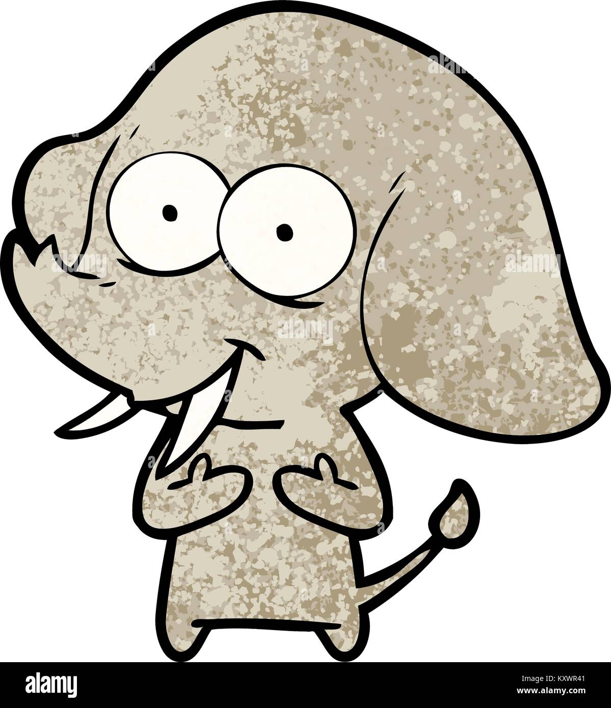 happy cartoon elephant Stock Vector Image & Art - Alamy
