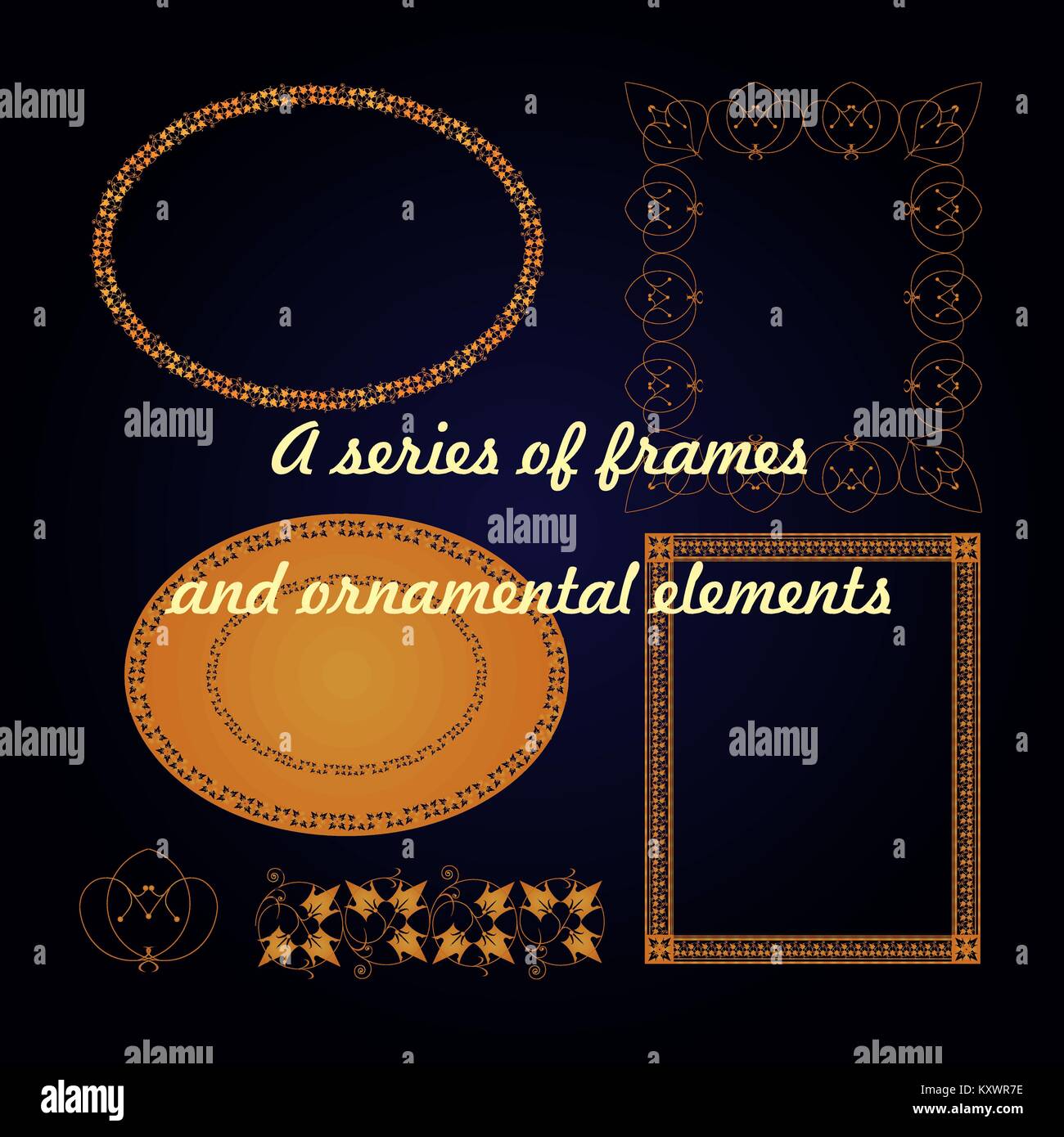 Frames ornamental Stock Vector Images - Alamy