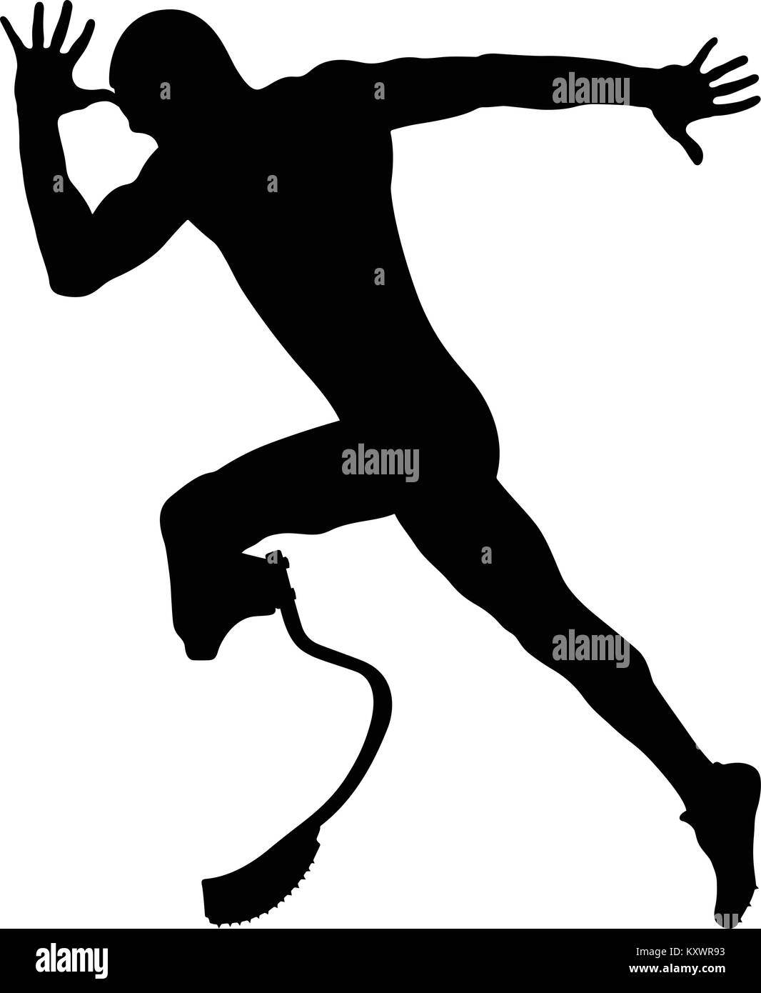 Paralympic amputee Stock Vector Images - Alamy
