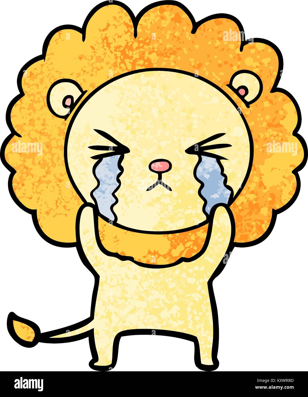 cartoon crying lion Stock Vector Image & Art - Alamy