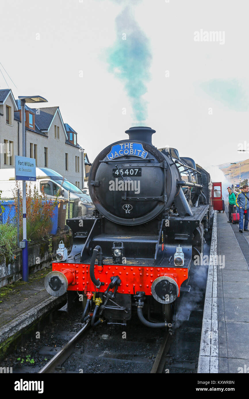 'The Lancashire Fusilier' is a LMS Stanier Class 5 4-6-0 locomotive ...