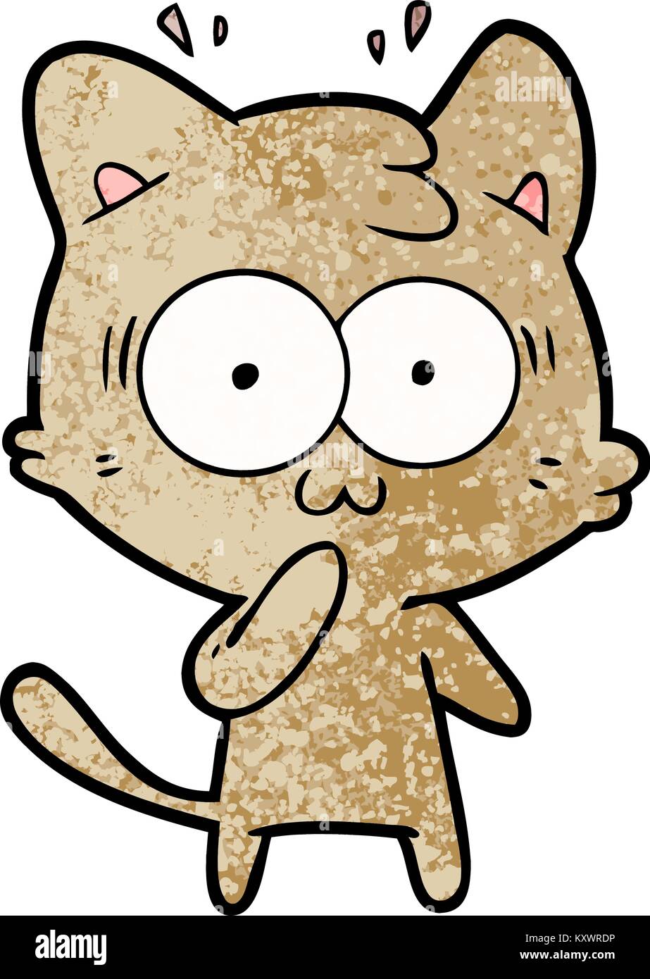 cartoon surprised cat Stock Vector Image & Art - Alamy