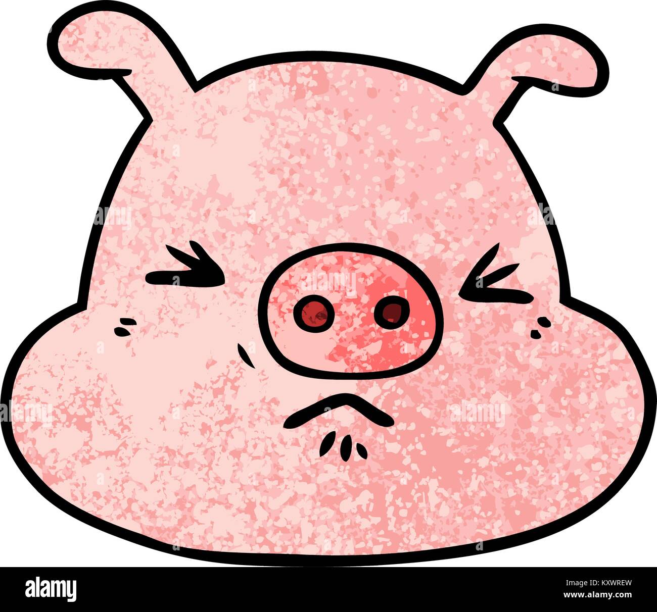 cartoon angry pig face Stock Vector Image & Art - Alamy