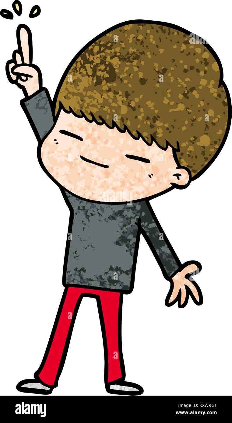 cartoon smug boy Stock Vector Image & Art - Alamy