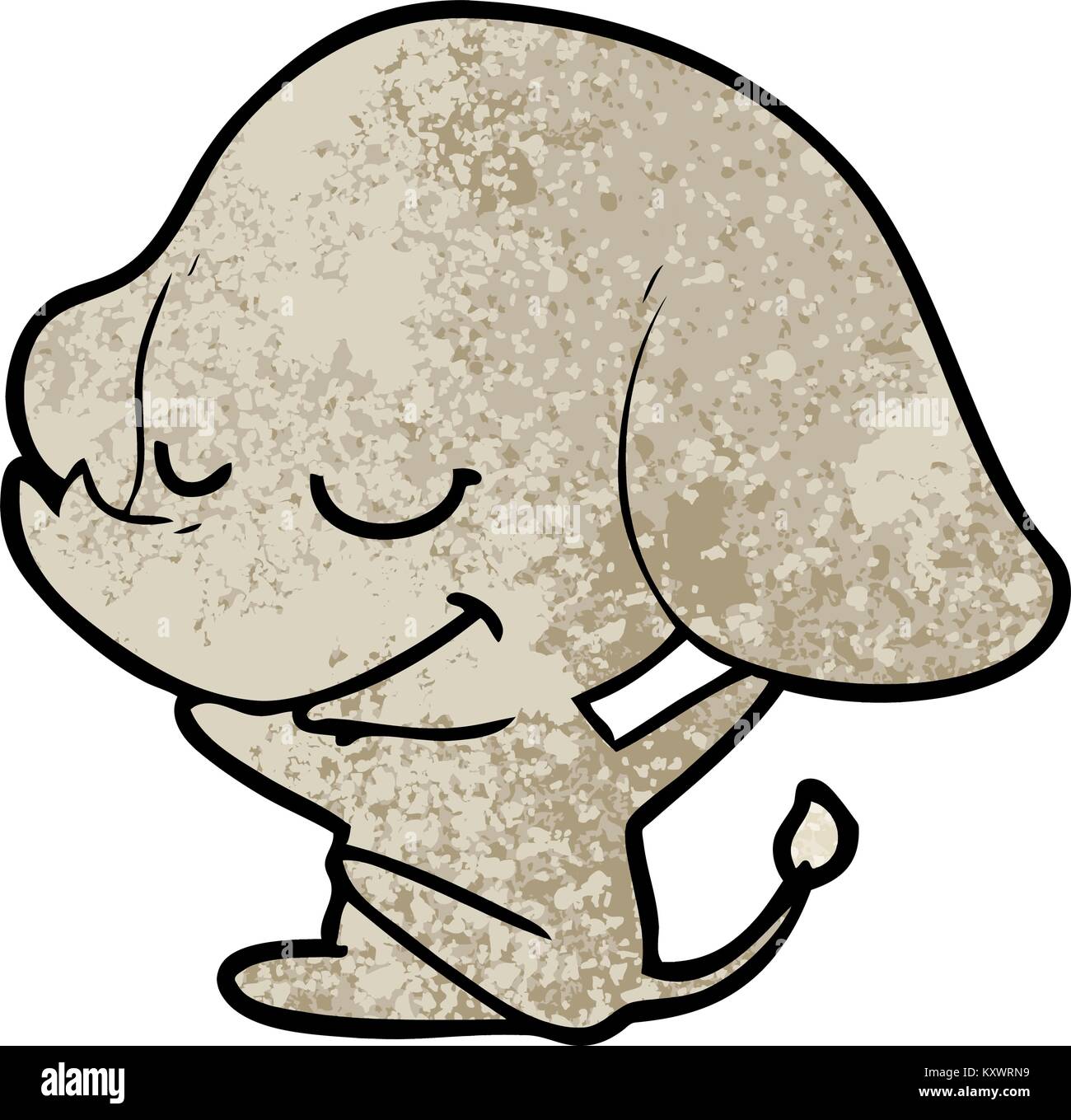 cartoon smiling elephant Stock Vector Image & Art - Alamy