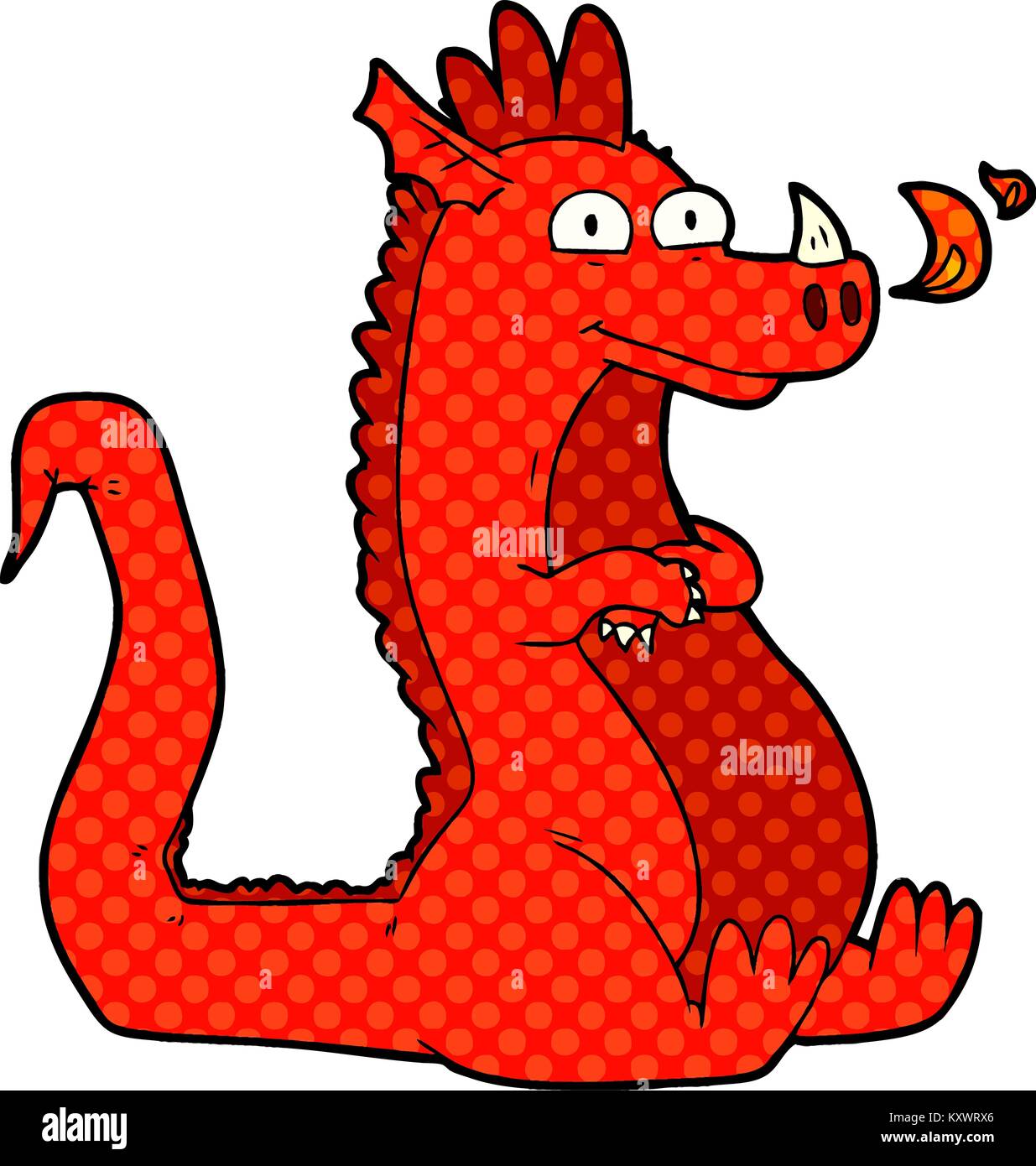 cartoon happy dragon Stock Vector Image & Art - Alamy