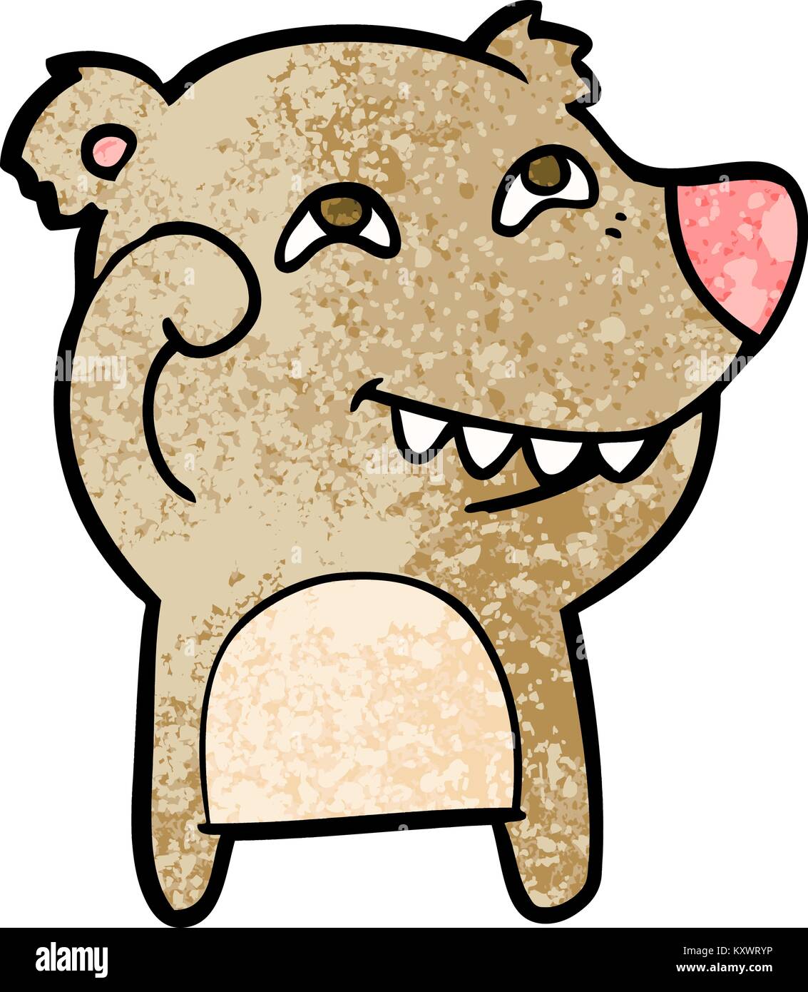 cartoon bear showing teeth Stock Vector Image & Art - Alamy