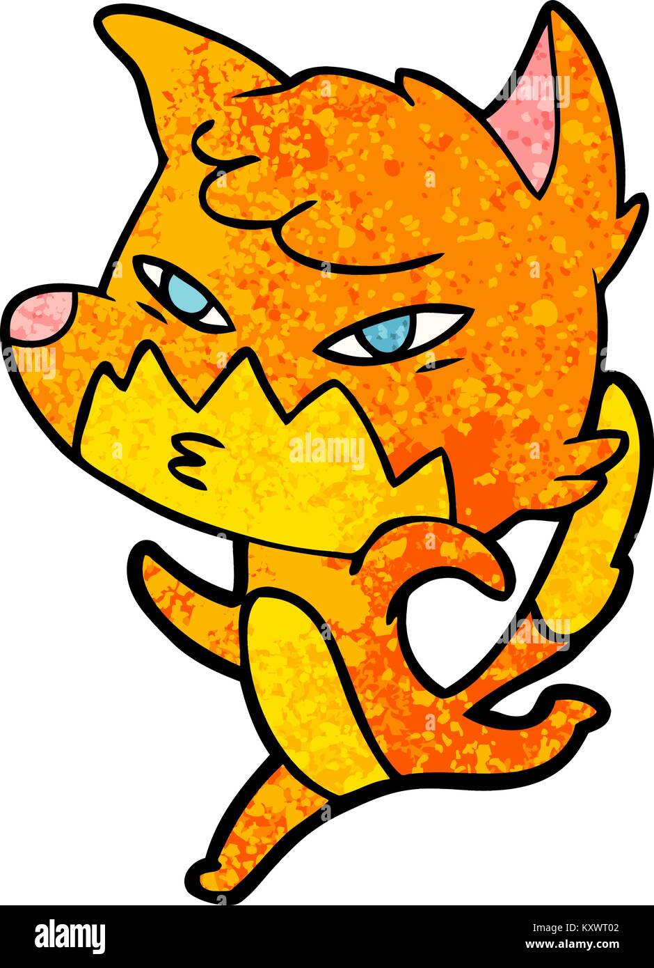 clever cartoon fox Stock Vector Image & Art - Alamy