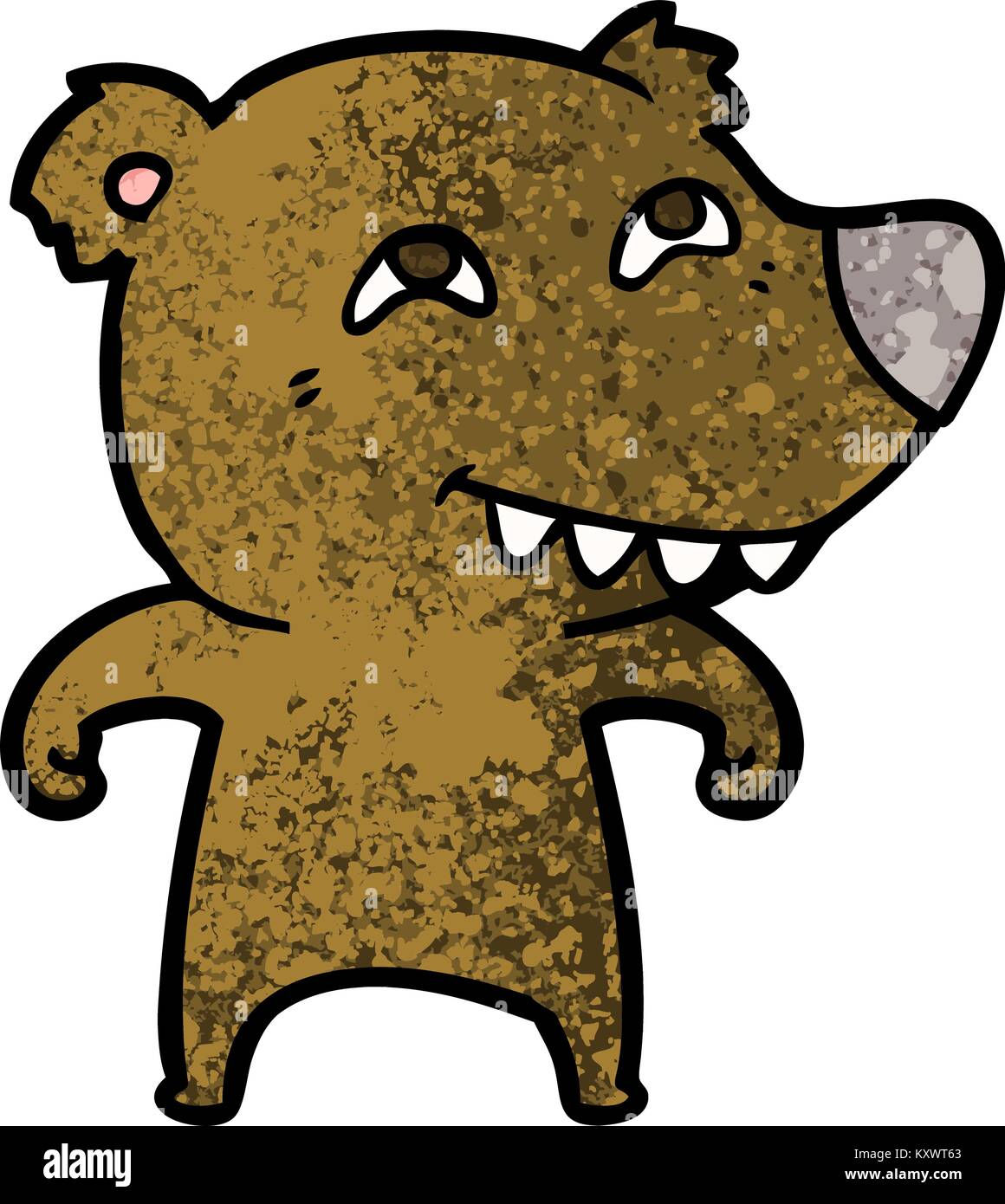 cartoon bear showing teeth Stock Vector Image & Art - Alamy