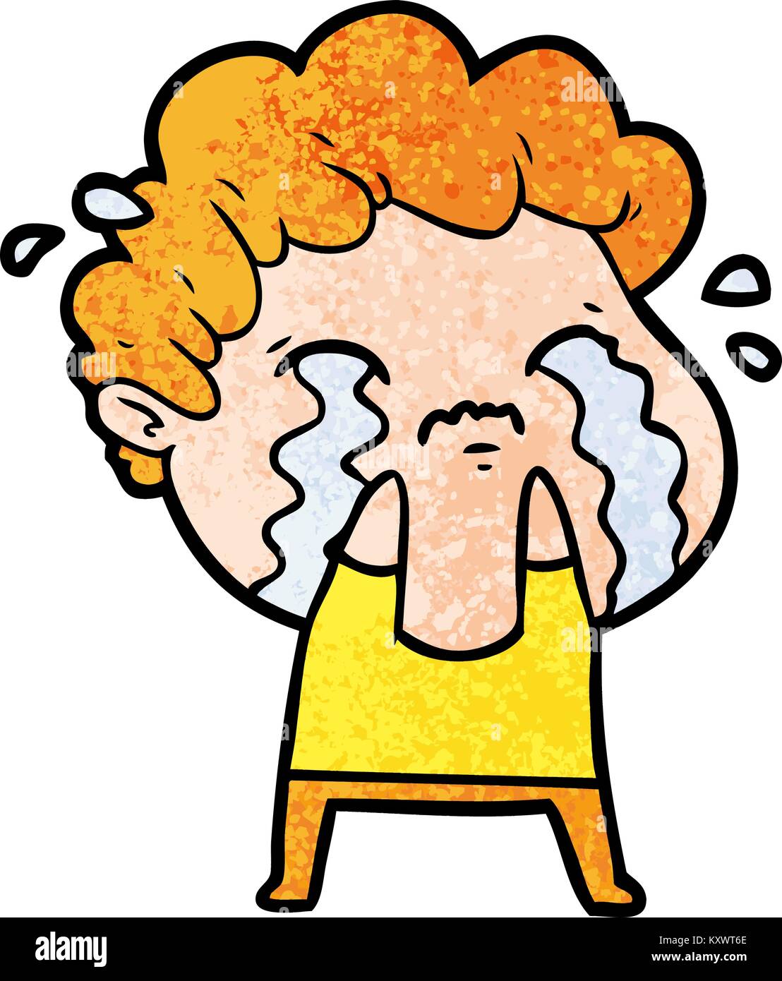 cartoon man crying Stock Vector Image & Art - Alamy