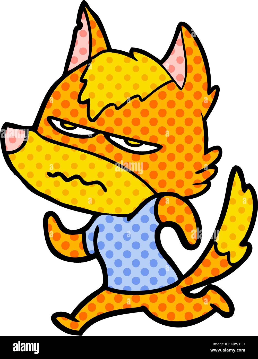 angry fox cartoon character Stock Vector Image & Art - Alamy