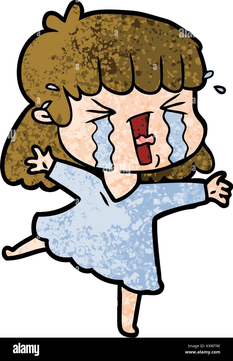 cartoon woman in tears Stock Vector Image & Art - Alamy