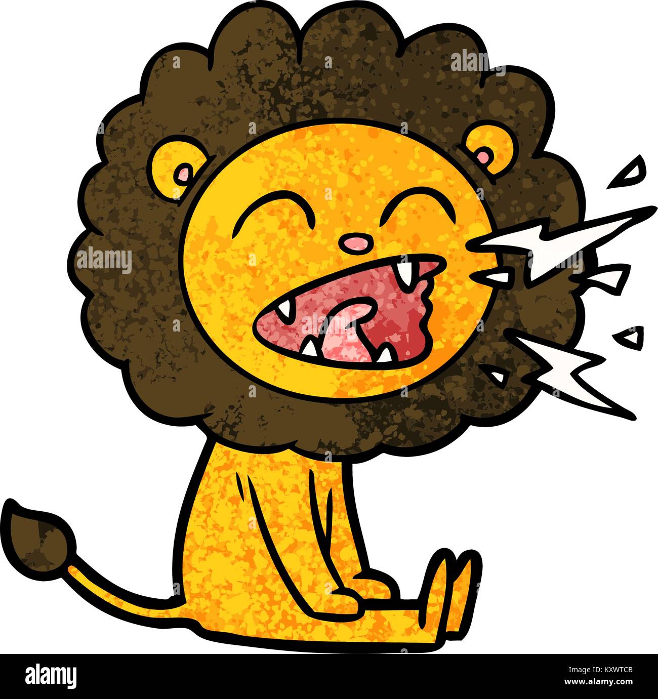 cartoon roaring lion Stock Vector Image & Art - Alamy