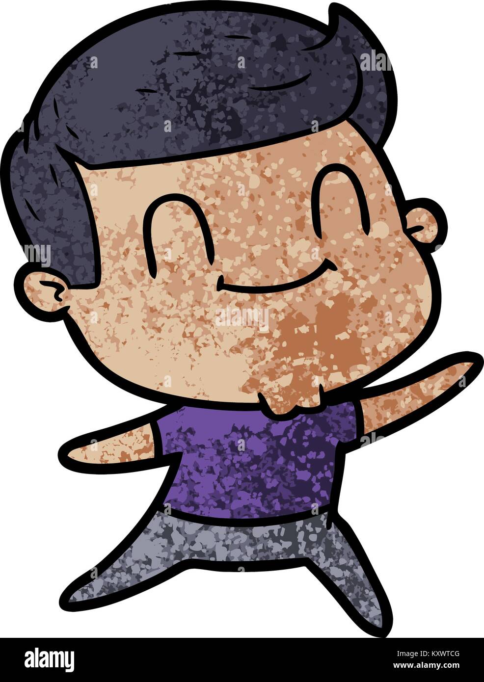 cartoon friendly man Stock Vector Image & Art - Alamy