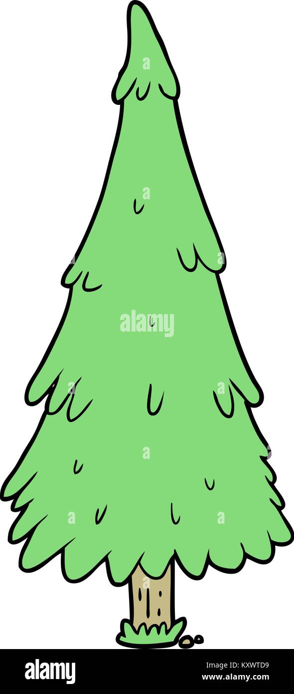 cartoon christmas tree Stock Vector Image & Art - Alamy