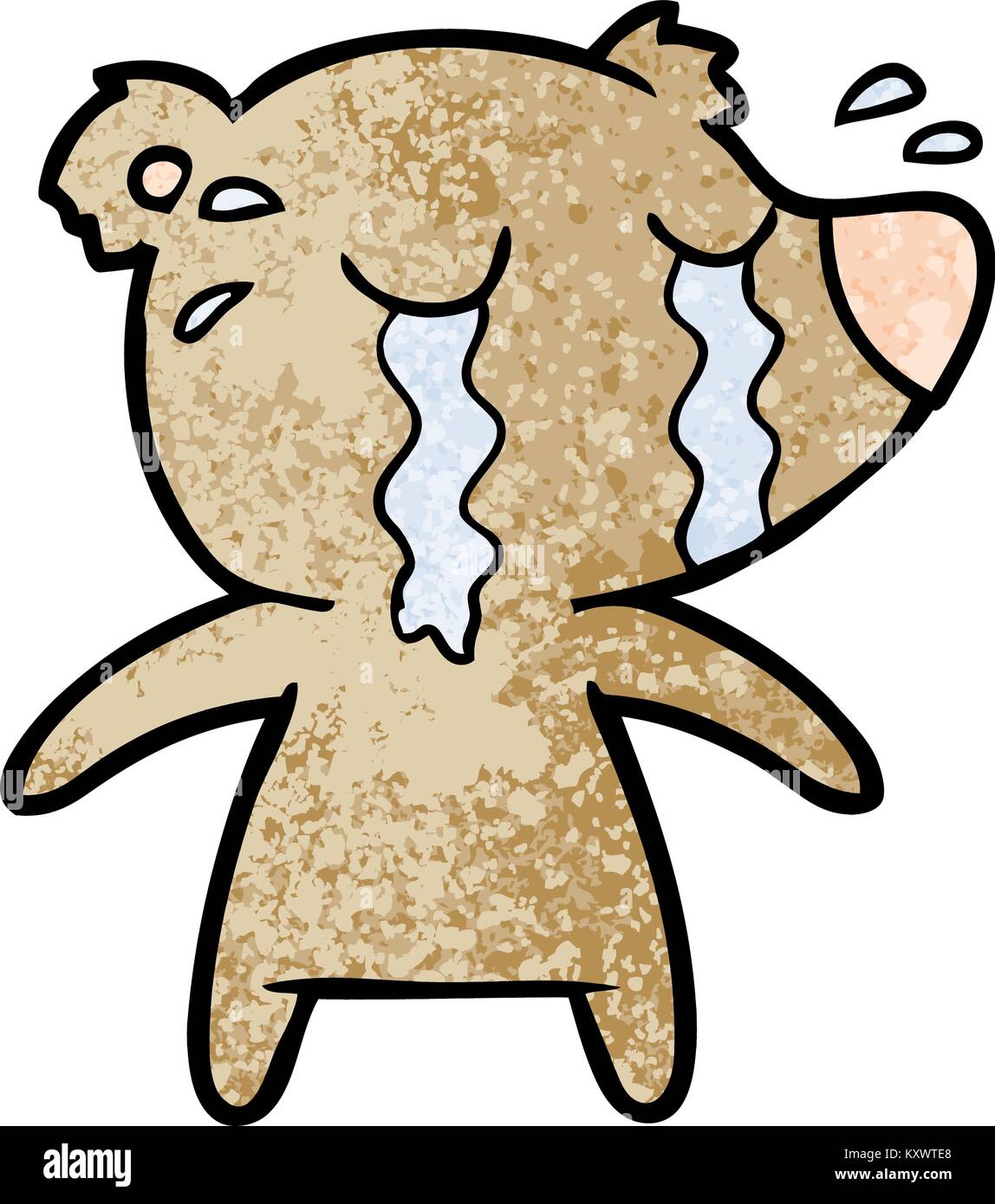 crying bear cartoon character Stock Vector Image & Art - Alamy