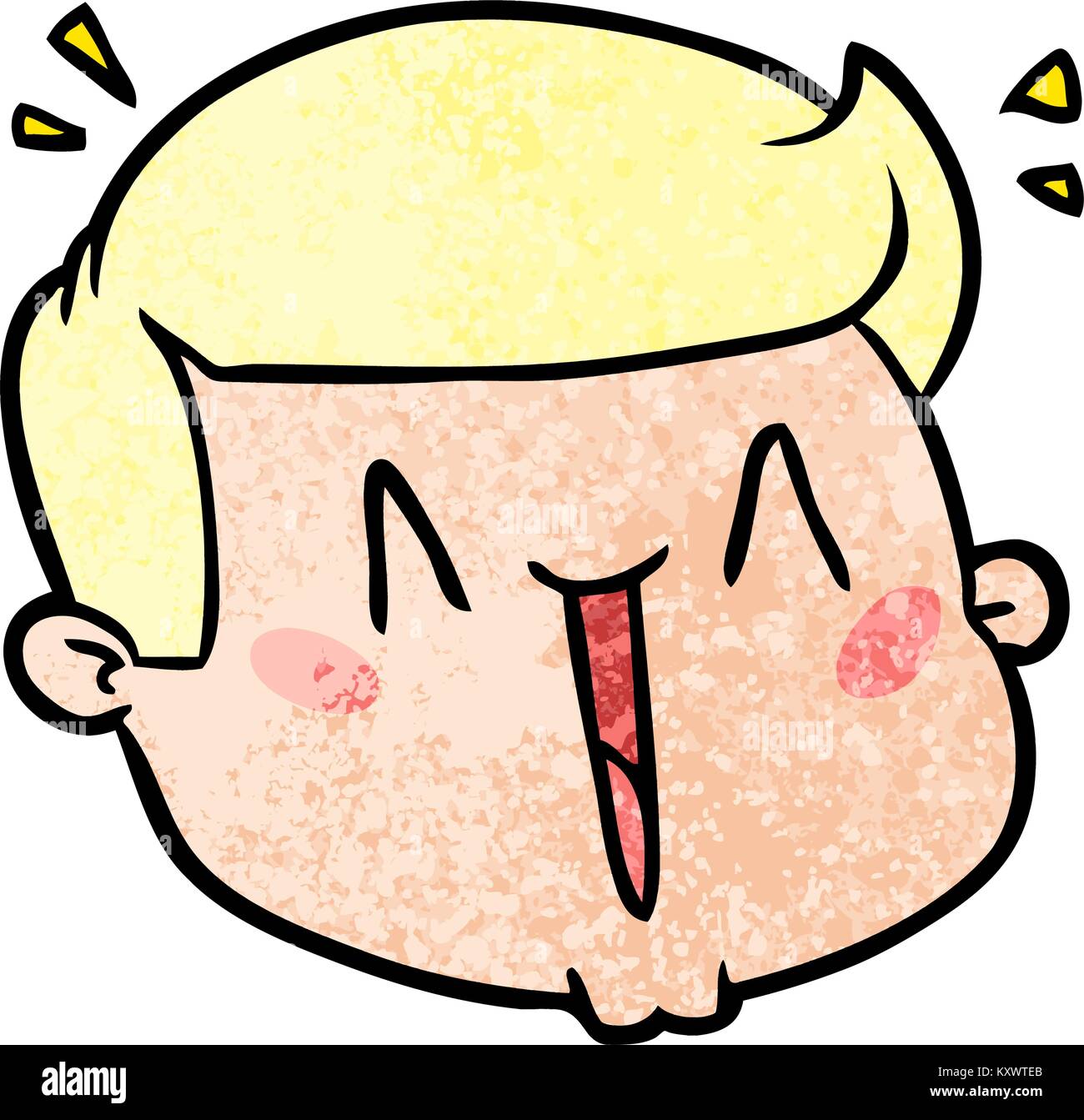 happy cartoon male face Stock Vector Image & Art - Alamy