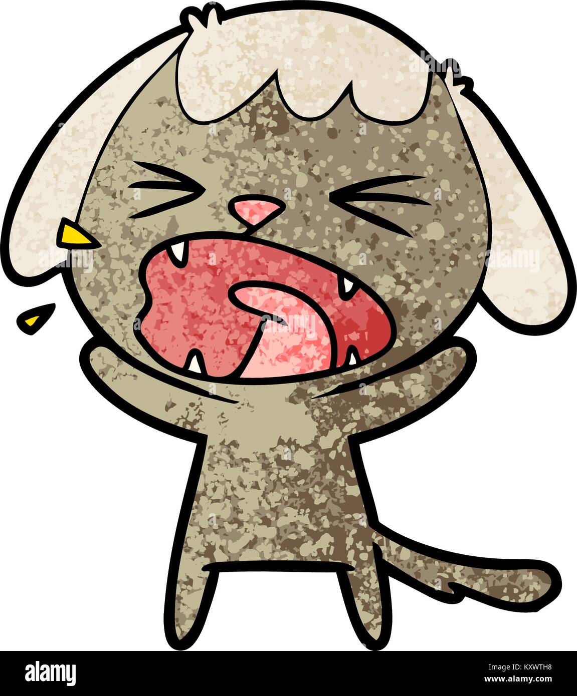 cute cartoon dog barking Stock Vector Image & Art - Alamy