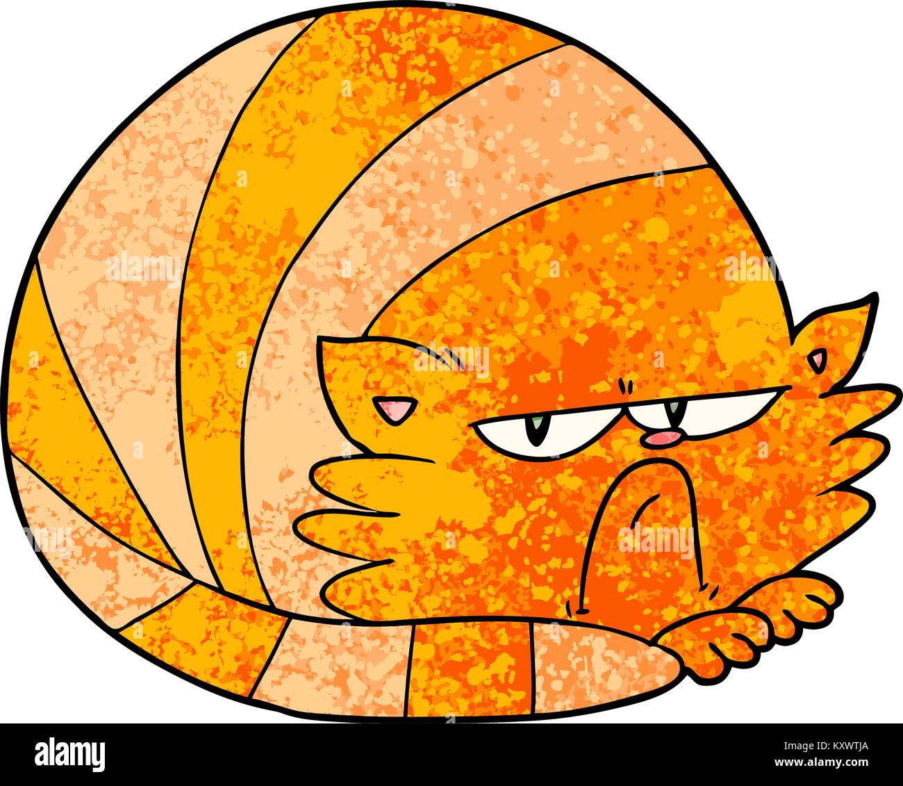 cartoon grumpy cat Stock Vector Image & Art - Alamy