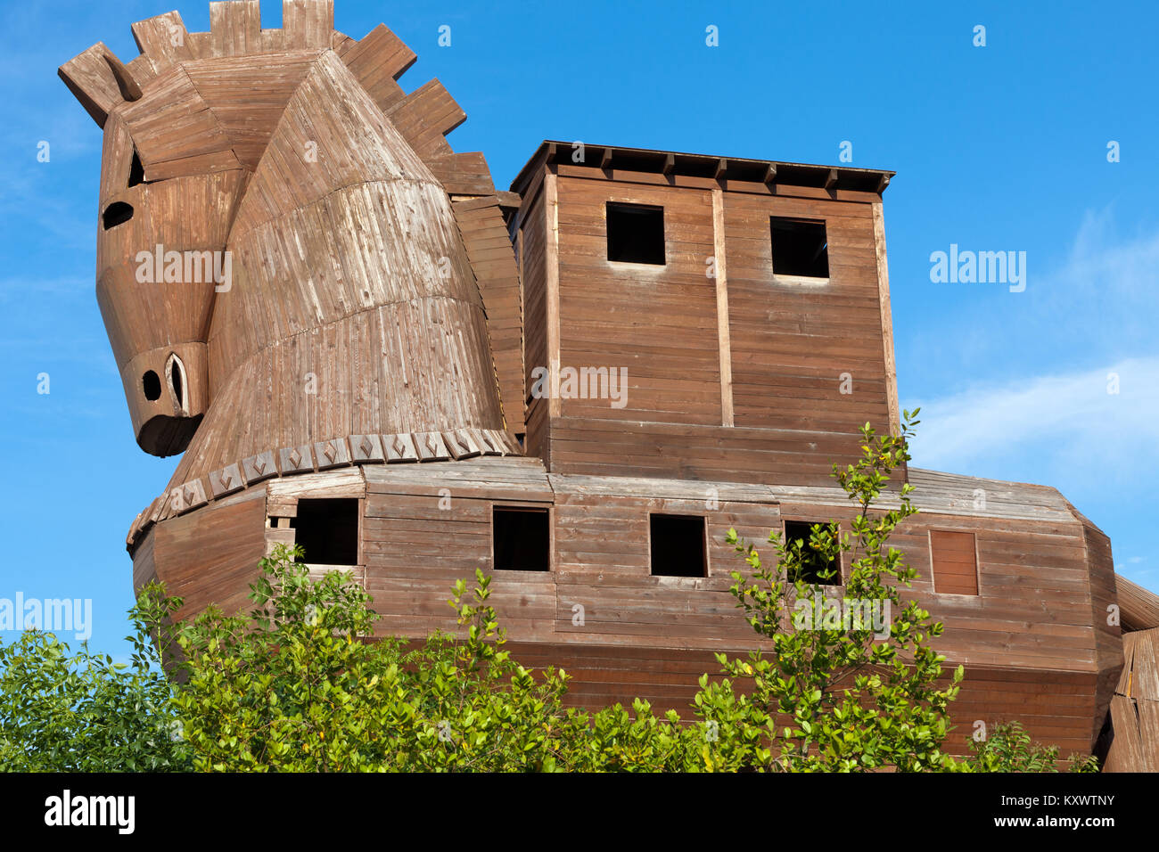 Trojan Horse located in Troy, Turkey Stock Photo - Alamy