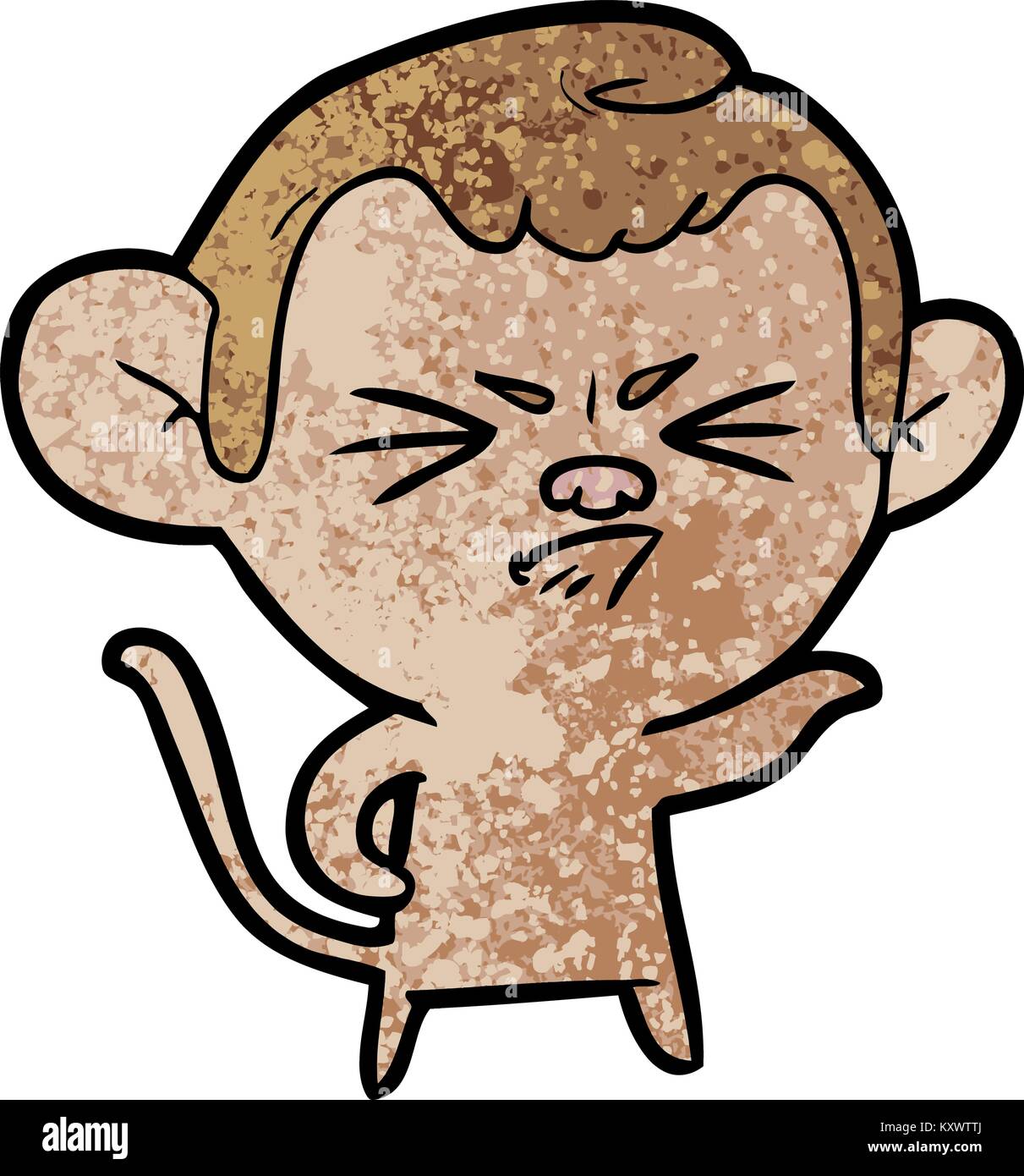 cartoon angry monkey Stock Vector Image & Art - Alamy