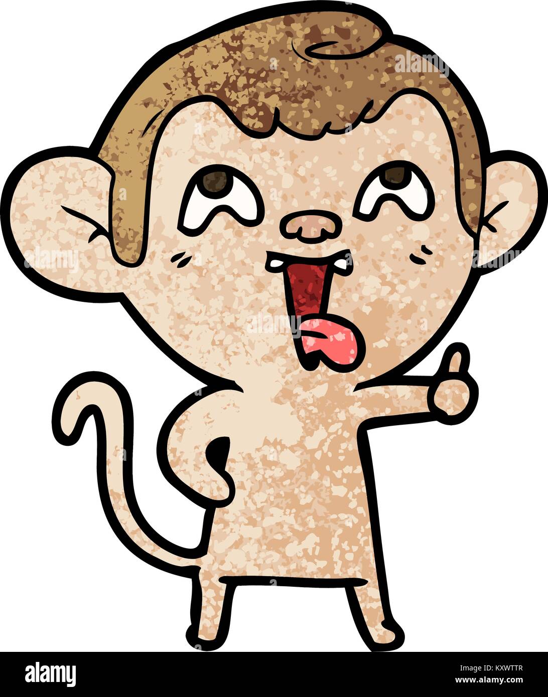 crazy cartoon monkey Stock Vector Image & Art - Alamy