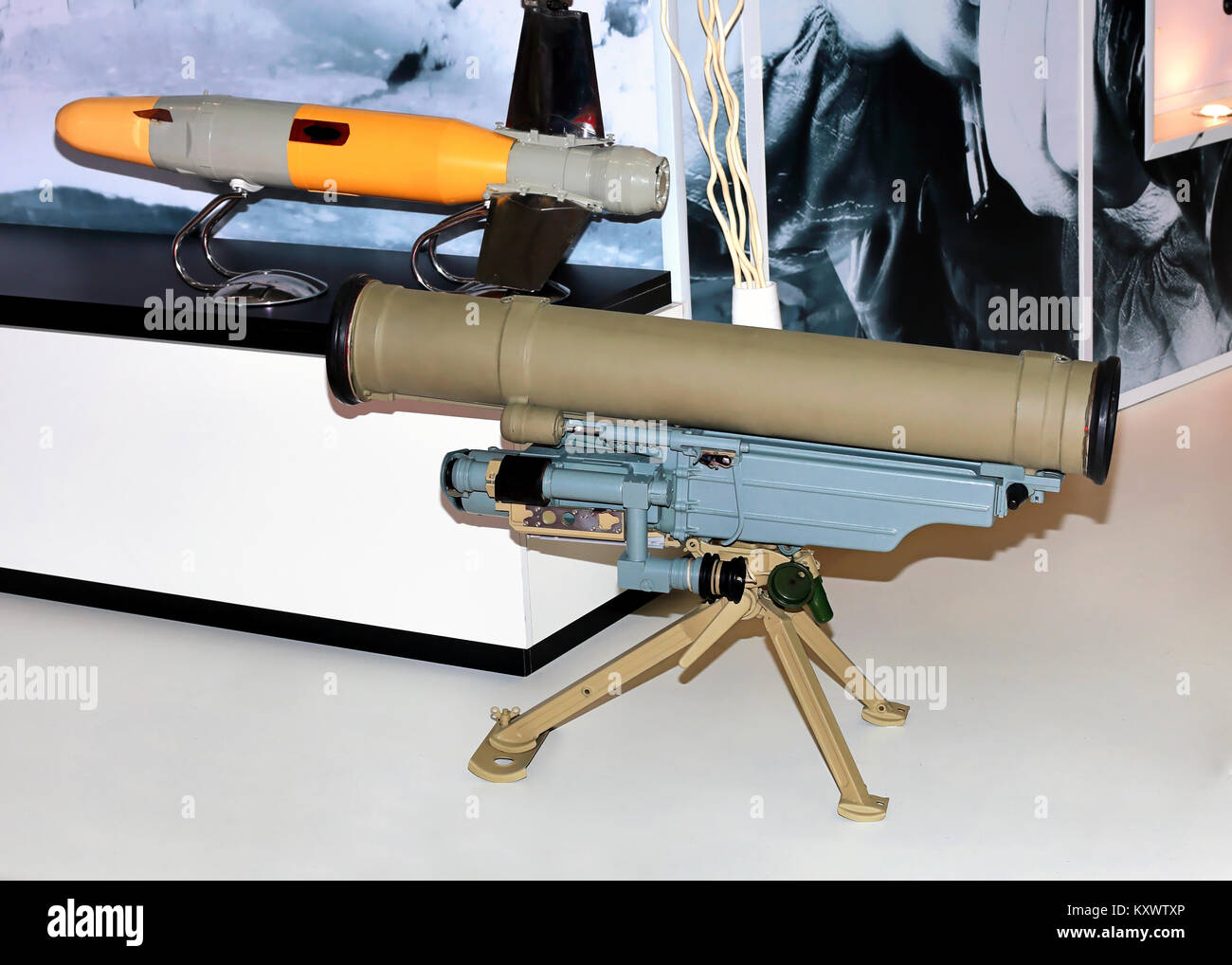 Mobile missile system - launcher and ammunition. Designed to defeat ...